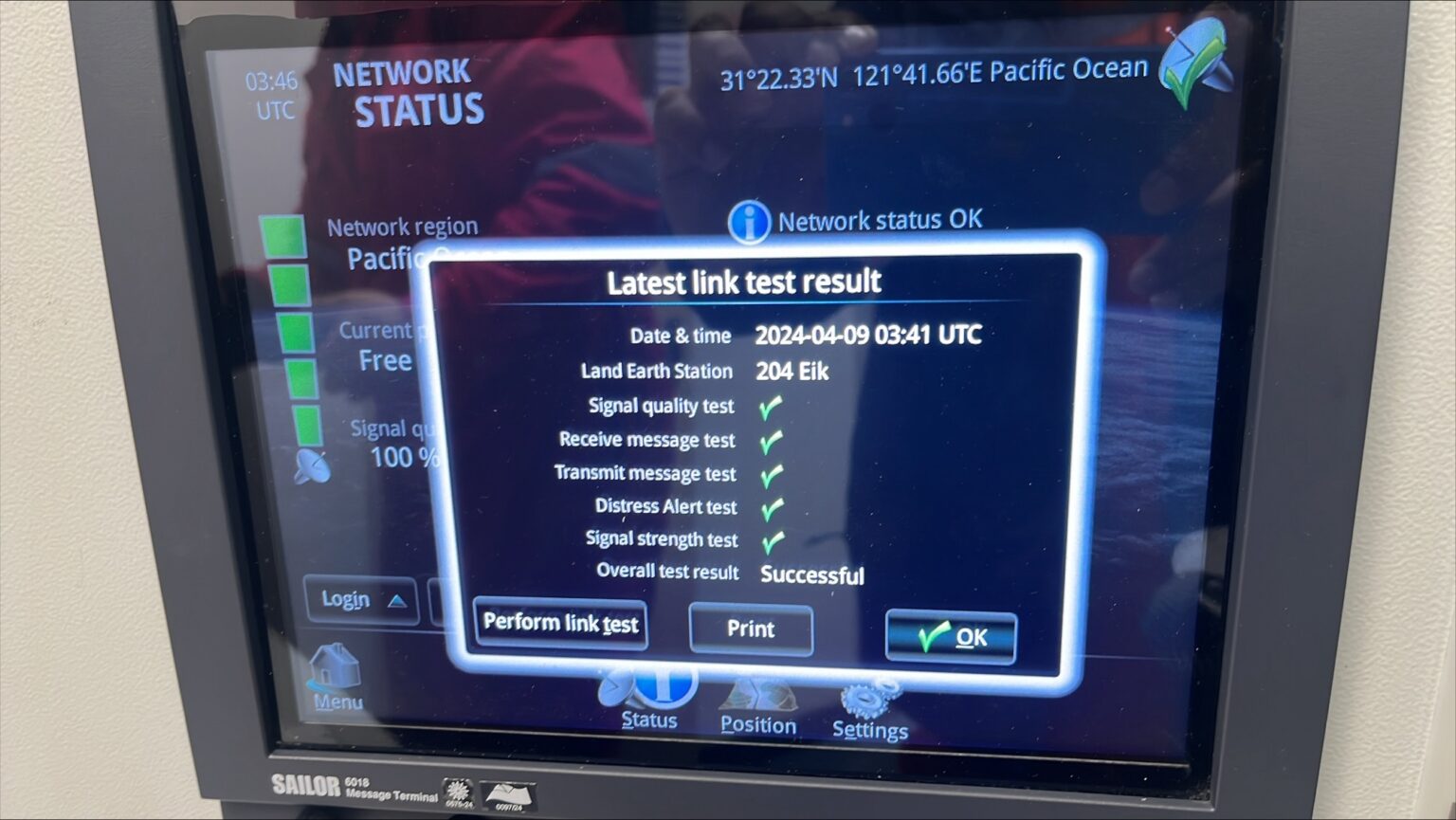 How to Conduct an Inmarsat C Link Test