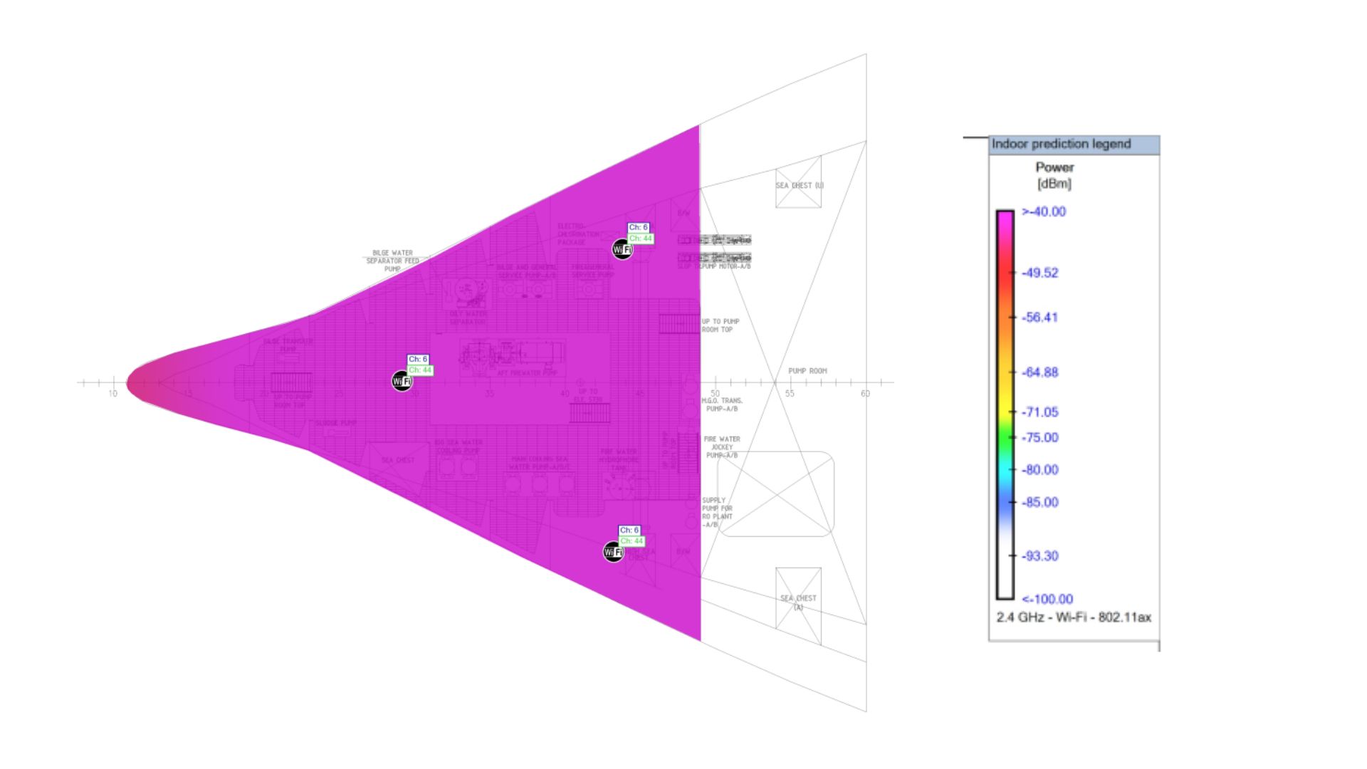 WiFi Coverage Study for Harsh and Hazardous Environments